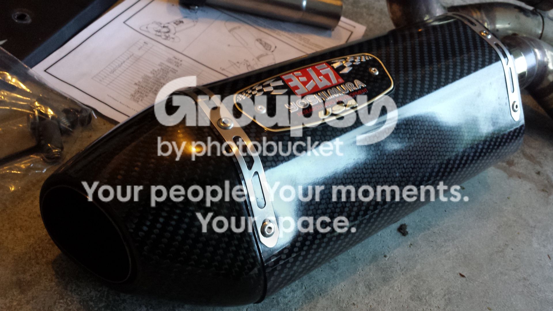 FS: 2008+ Yoshimura R77 Carbon Slip On and Sato Frame Sliders (no cuts ...